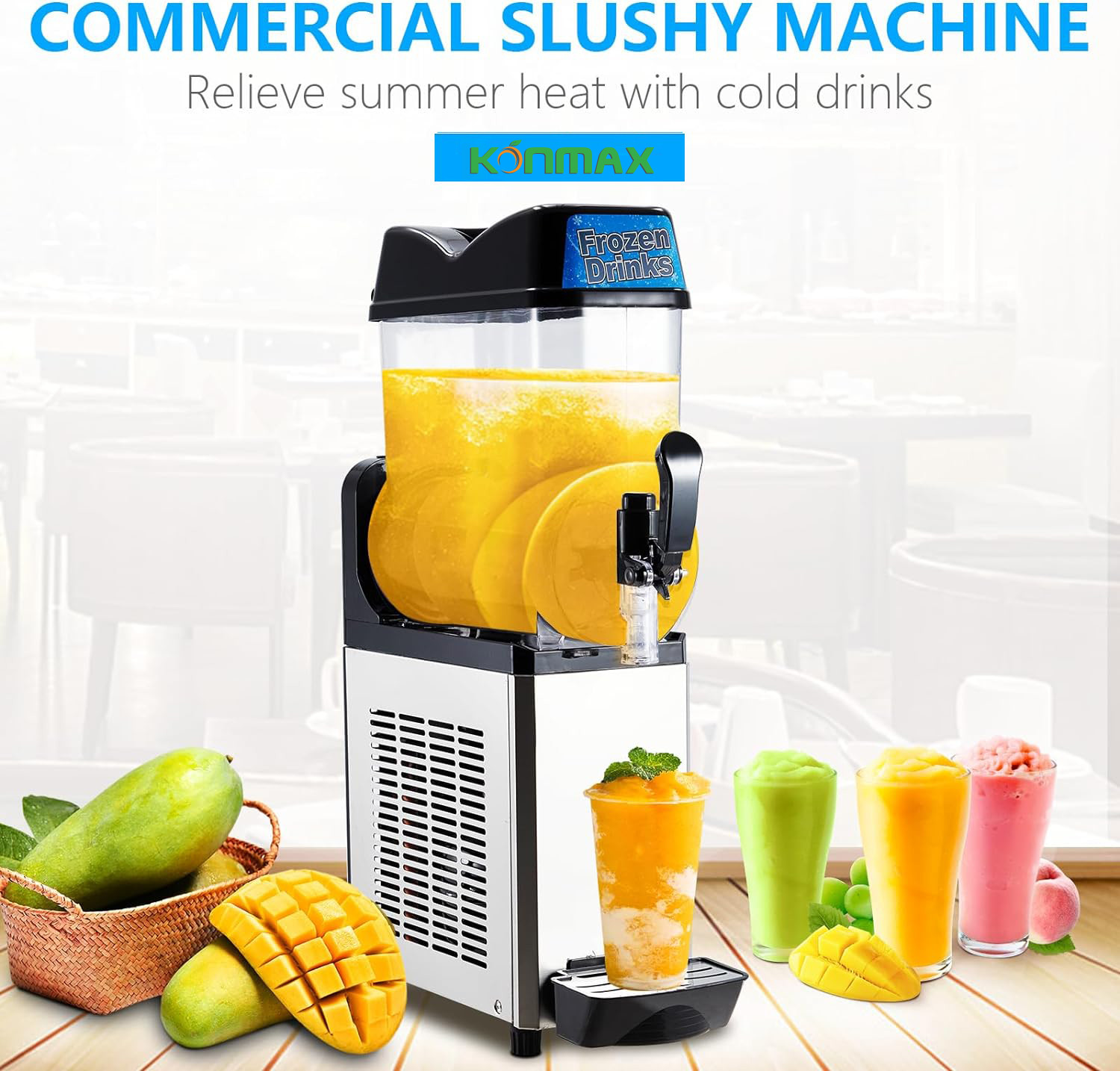Commercial Automatic Slushi Frozen Drink Machine New Condition With ...
