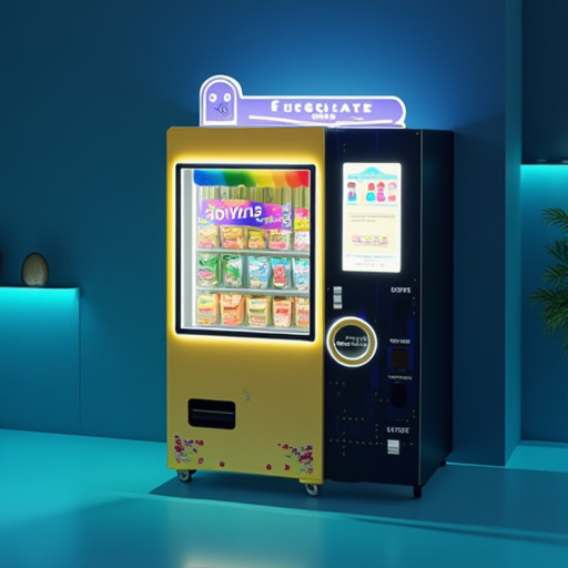 7 Flavor Modular Vending Machine Multi Compartment Snack Dispenser