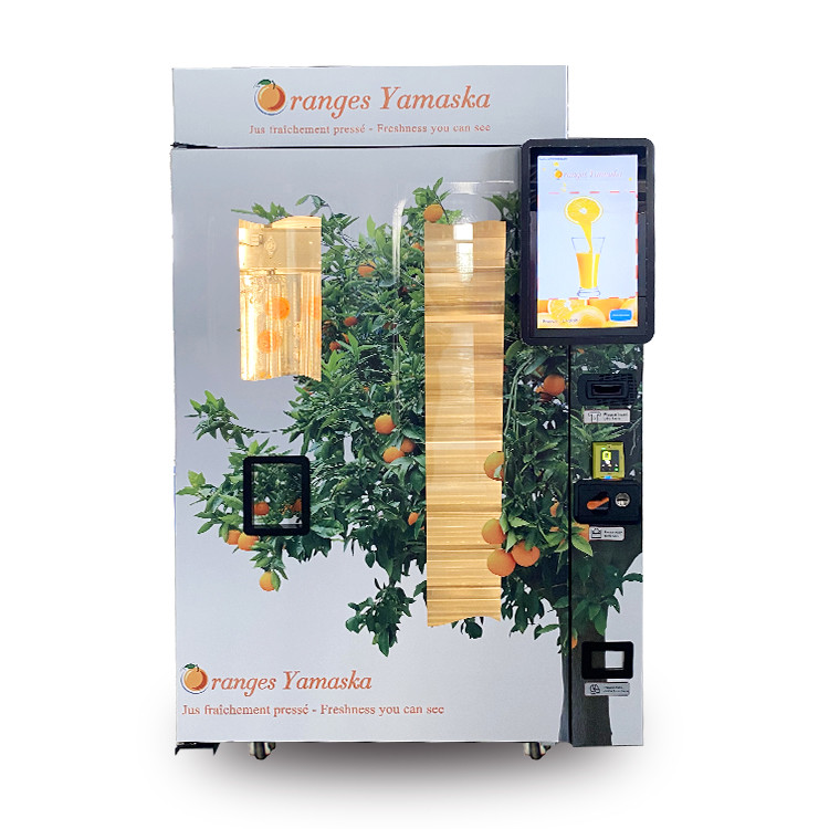 Electric Freshly Squeezed Orange Juice Vending Machines With LED ...