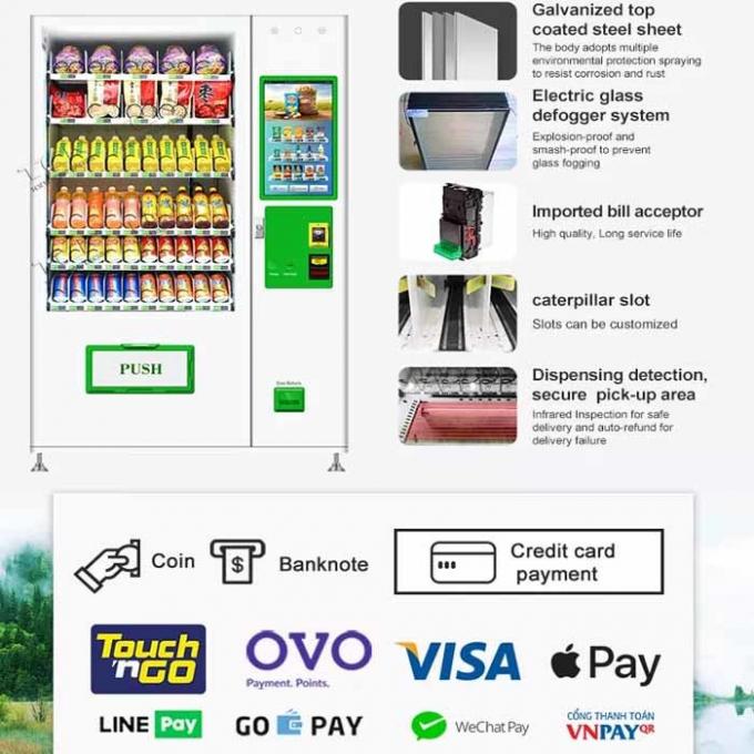 ADA Standard Smart Vending Machine Snack Beverage With Elevator System